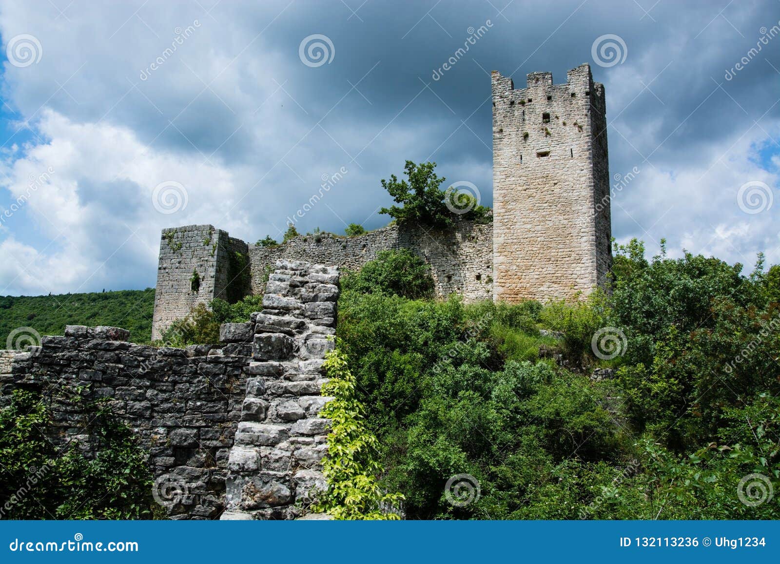 Dvigrad, Istria, Croatia stock photo. Image of castle - 132113236