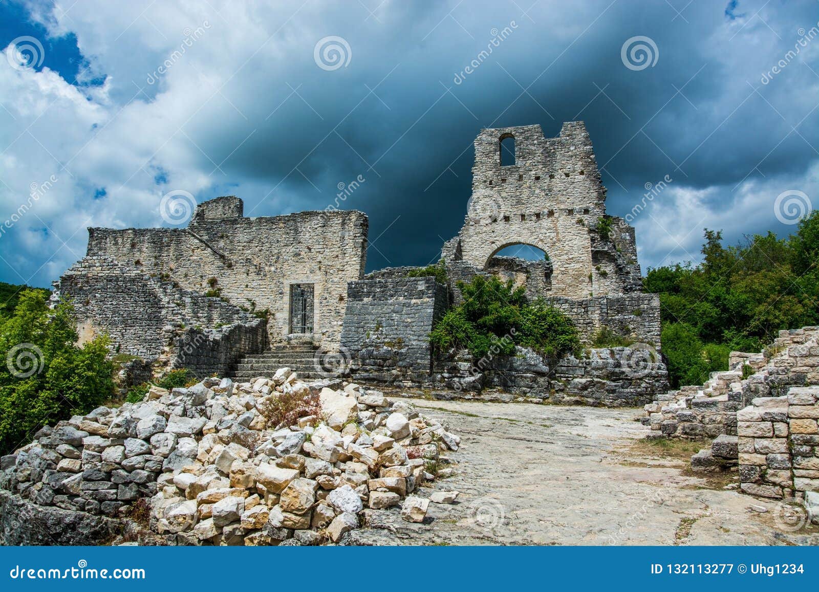 Dvigrad, Istria, Croatia stock image. Image of abandon - 132113277