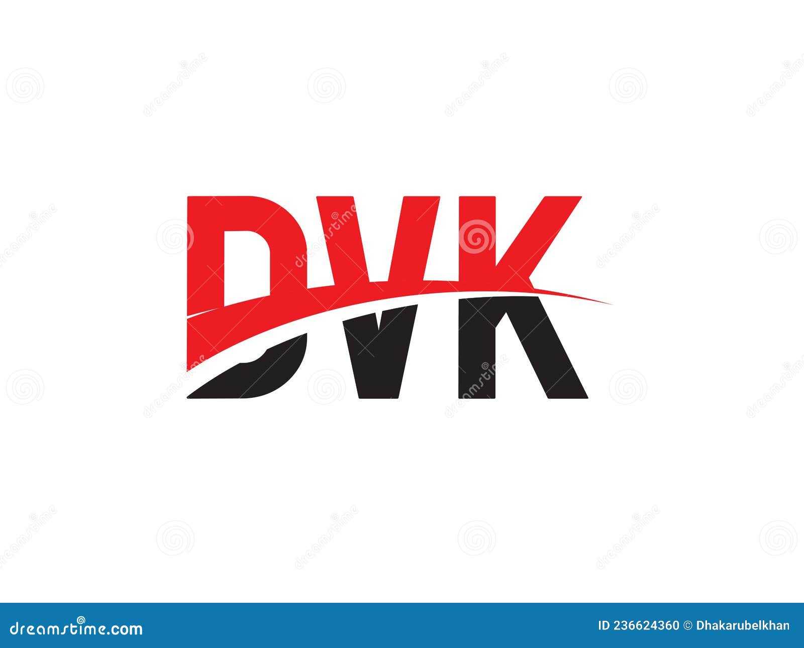 DVK Letter Initial Logo Design Vector Illustration Stock Vector ...