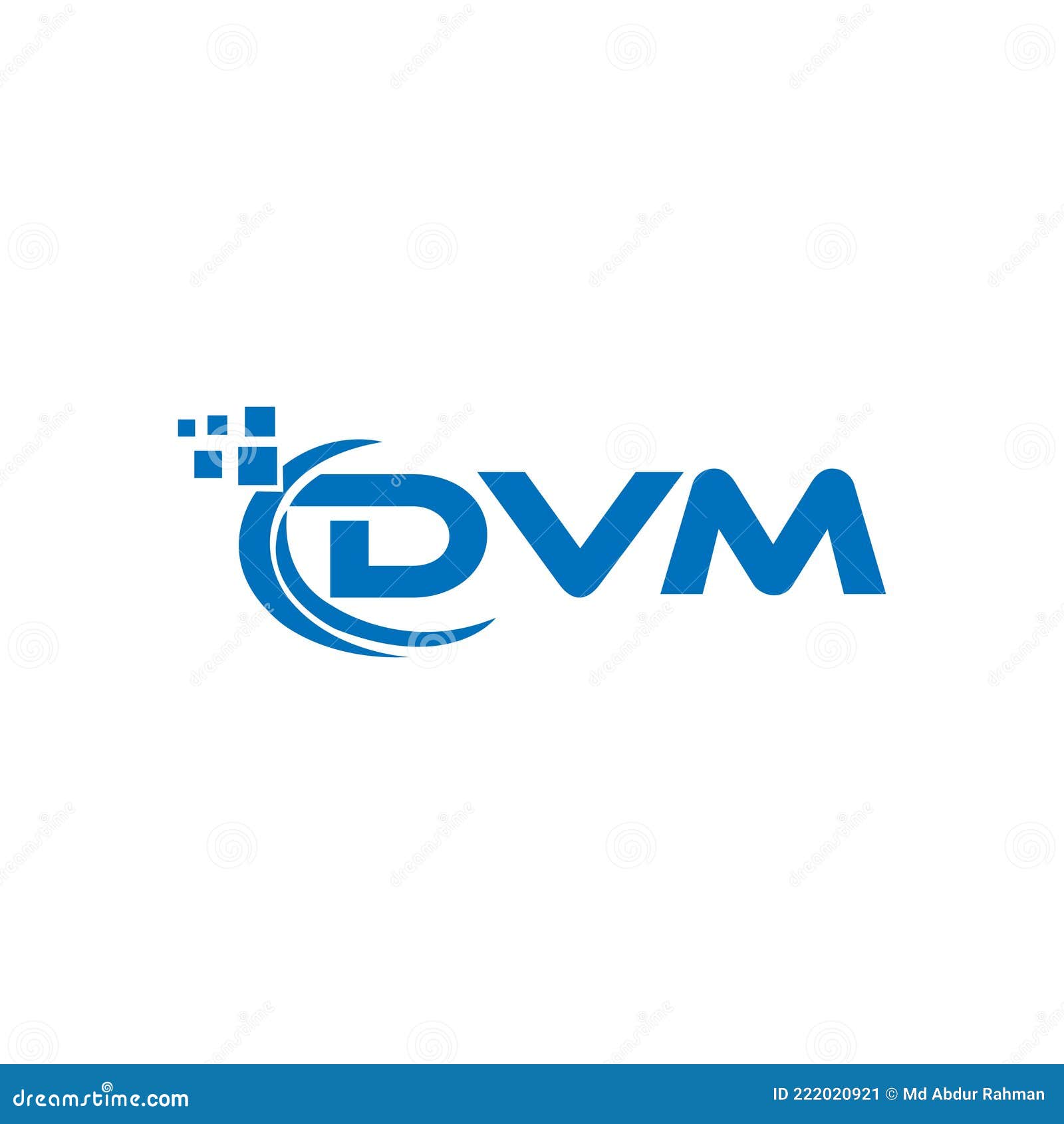 DVM Letter Logo Design on White Background. DVM Creative Initials ...