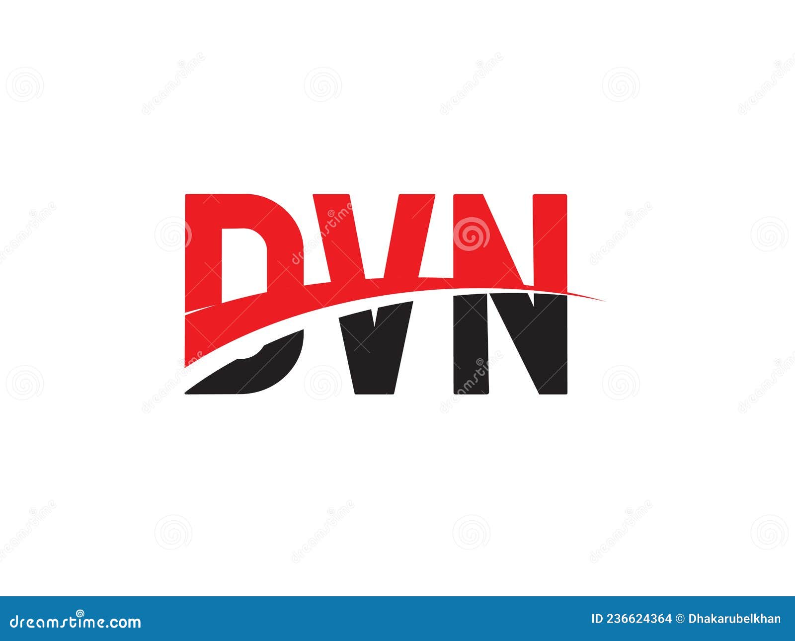 DVN Letter Initial Logo Design Vector Illustration Stock Vector ...