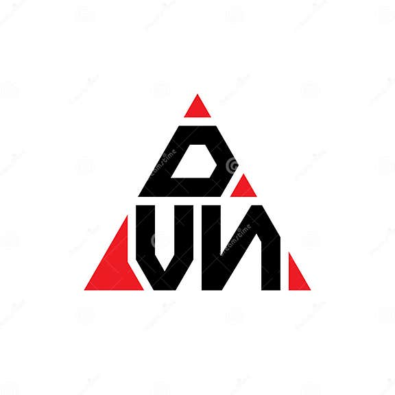 DVN Triangle Letter Logo Design with Triangle Shape. DVN Triangle Logo ...