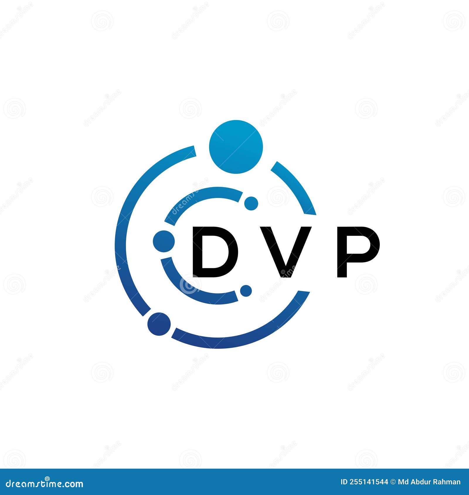 DVP Letter Logo Design on White Background. DVP Creative Initials ...