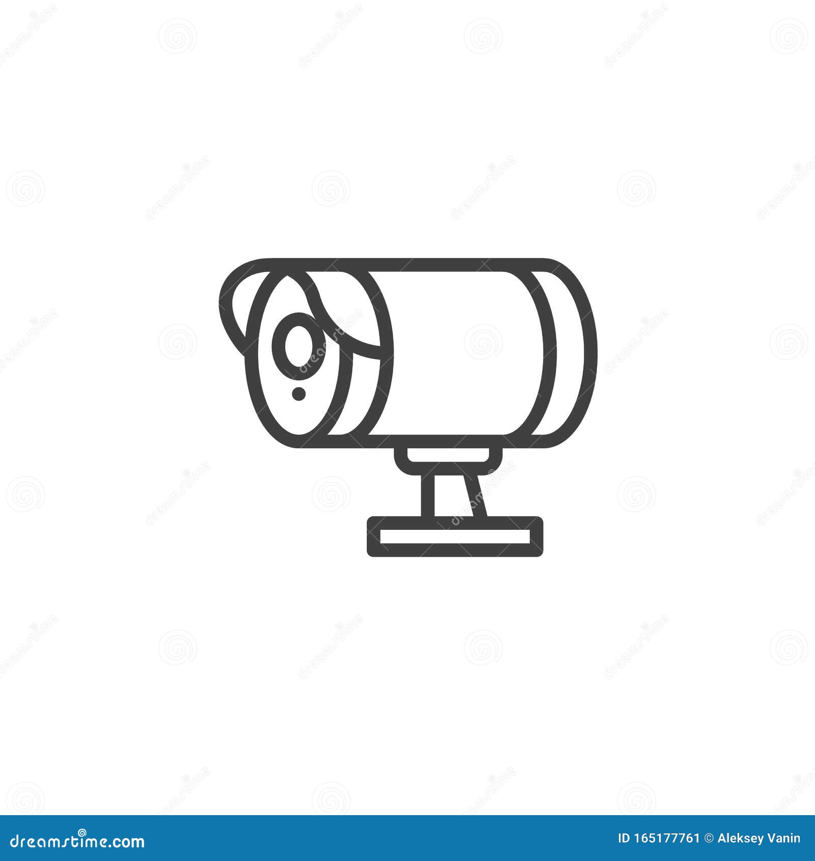 DVR camera line icon stock vector. Illustration of privacy - 165177761
