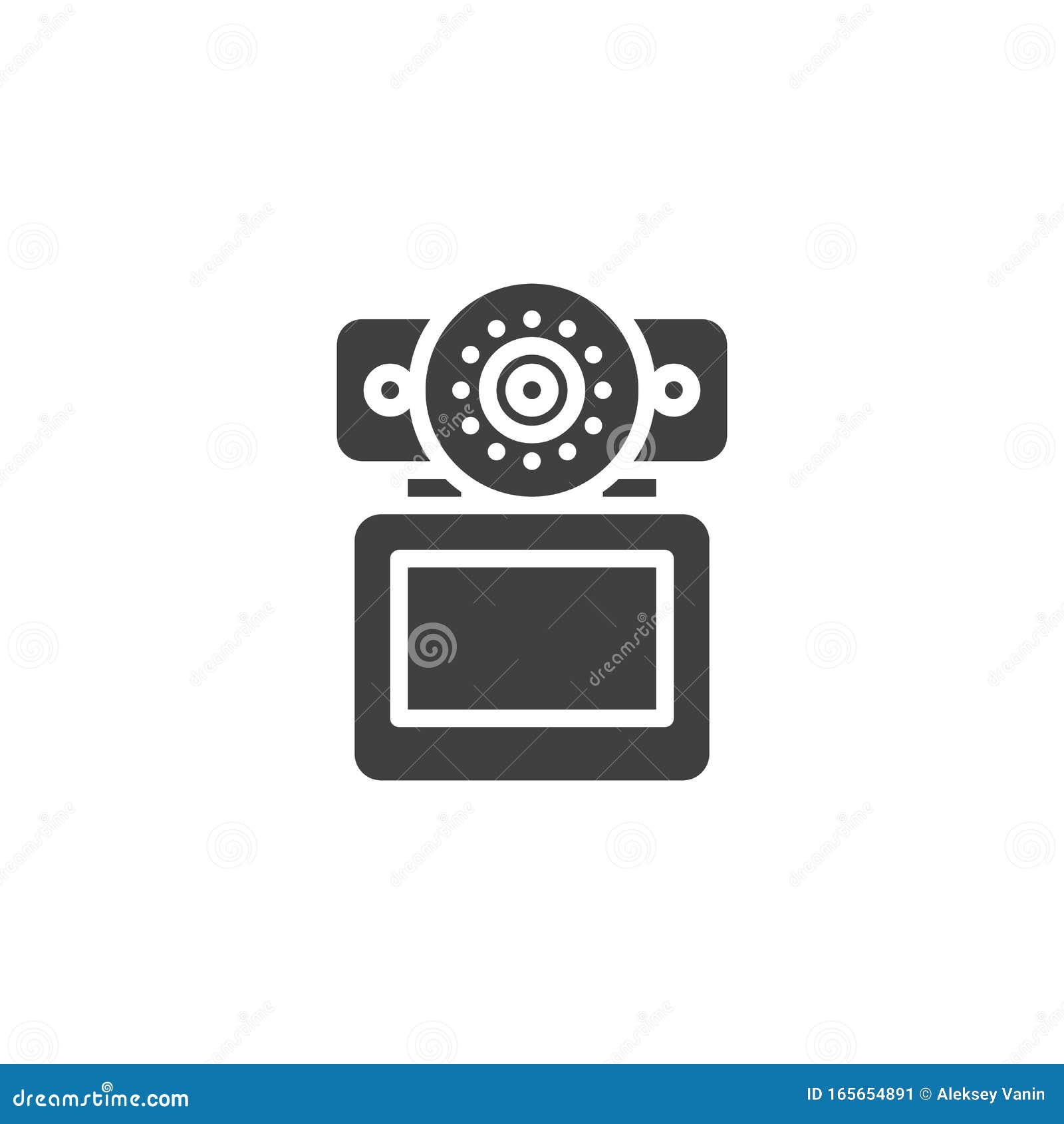 DVR Camera Screen Vector Icon Stock Vector - Illustration of ...