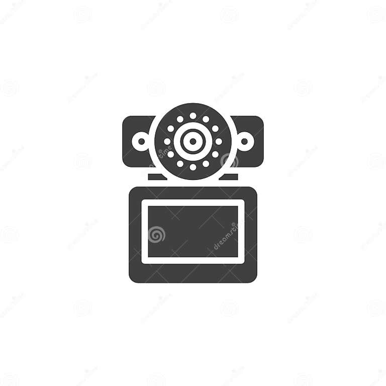 DVR Camera Screen Vector Icon Stock Vector - Illustration of ...