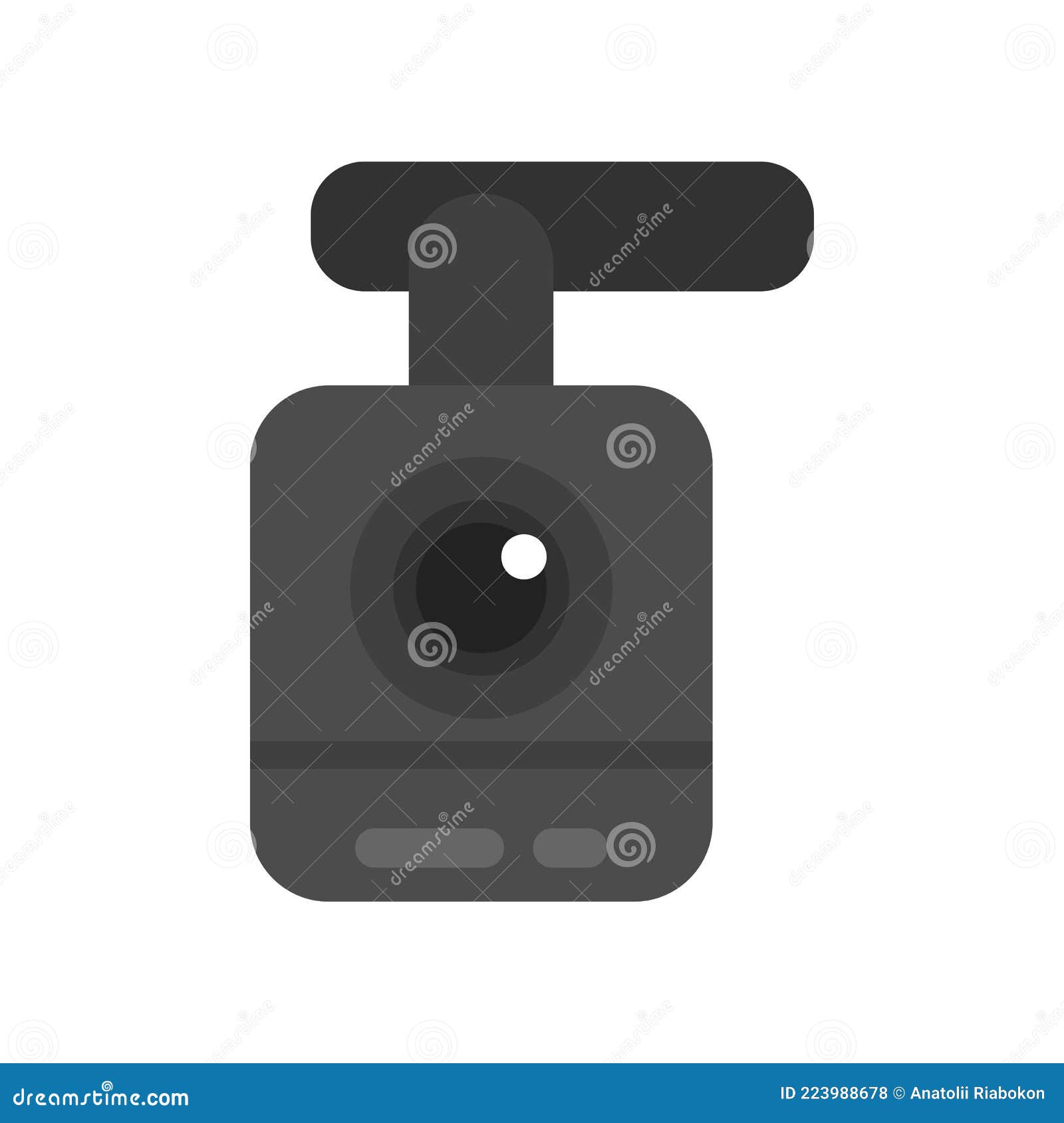 Dvr Icon Flat Isolated Vector Stock Vector - Illustration of ...
