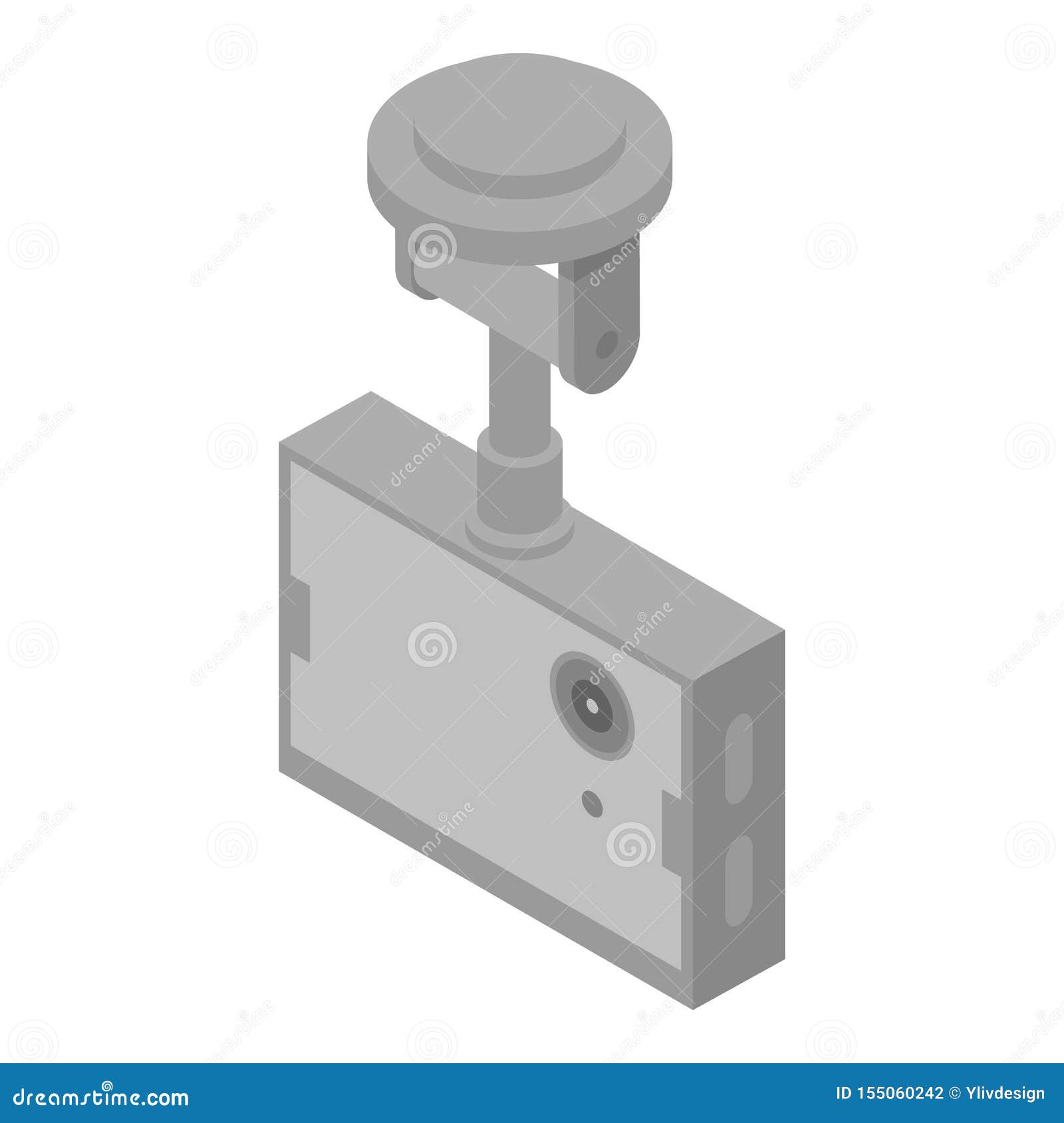 Dvr icon, isometric style stock vector. Illustration of line - 155060242