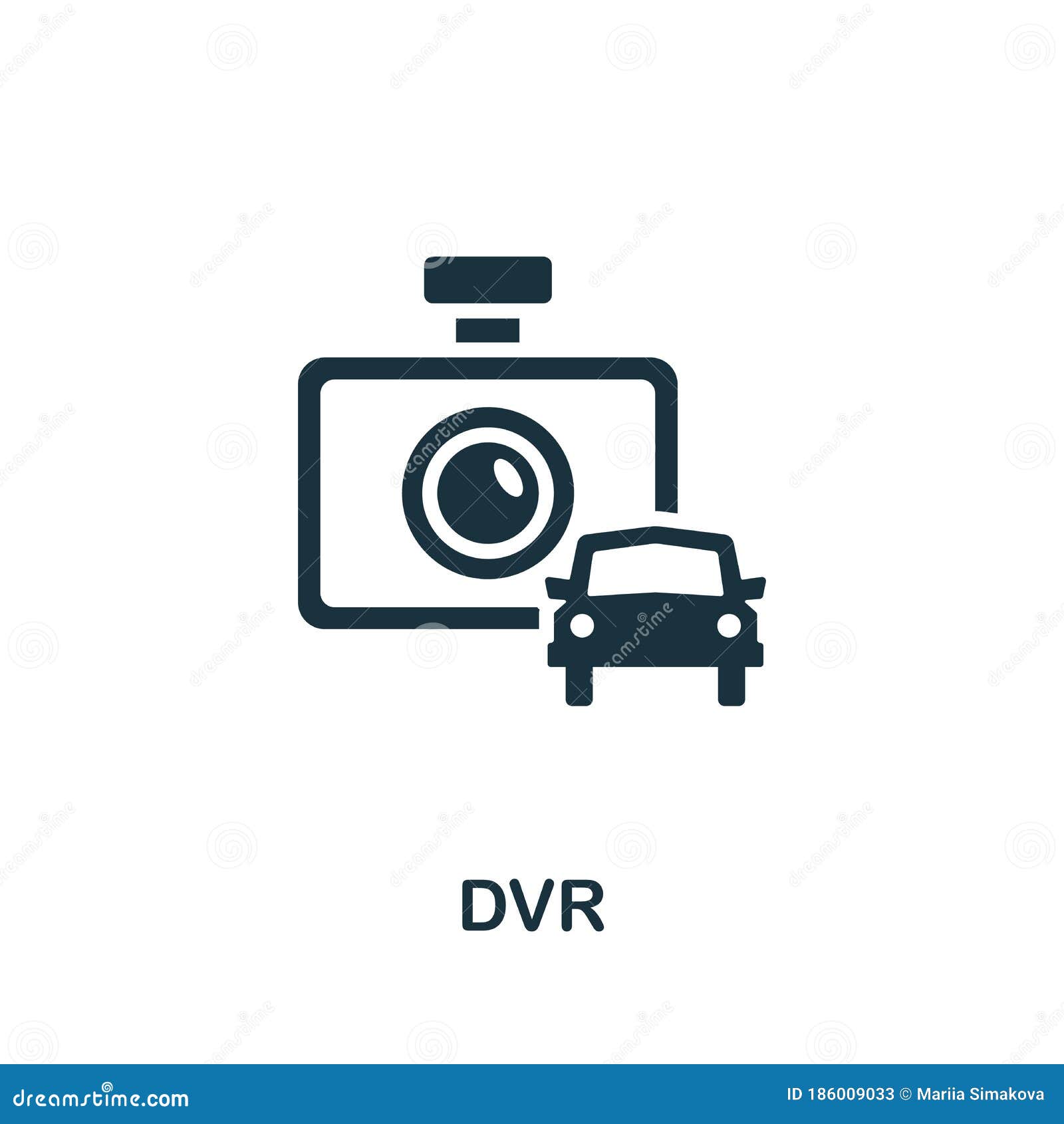 Dvr Icon. Simple Element from Carsharing Collection. Creative Dvr Icon ...
