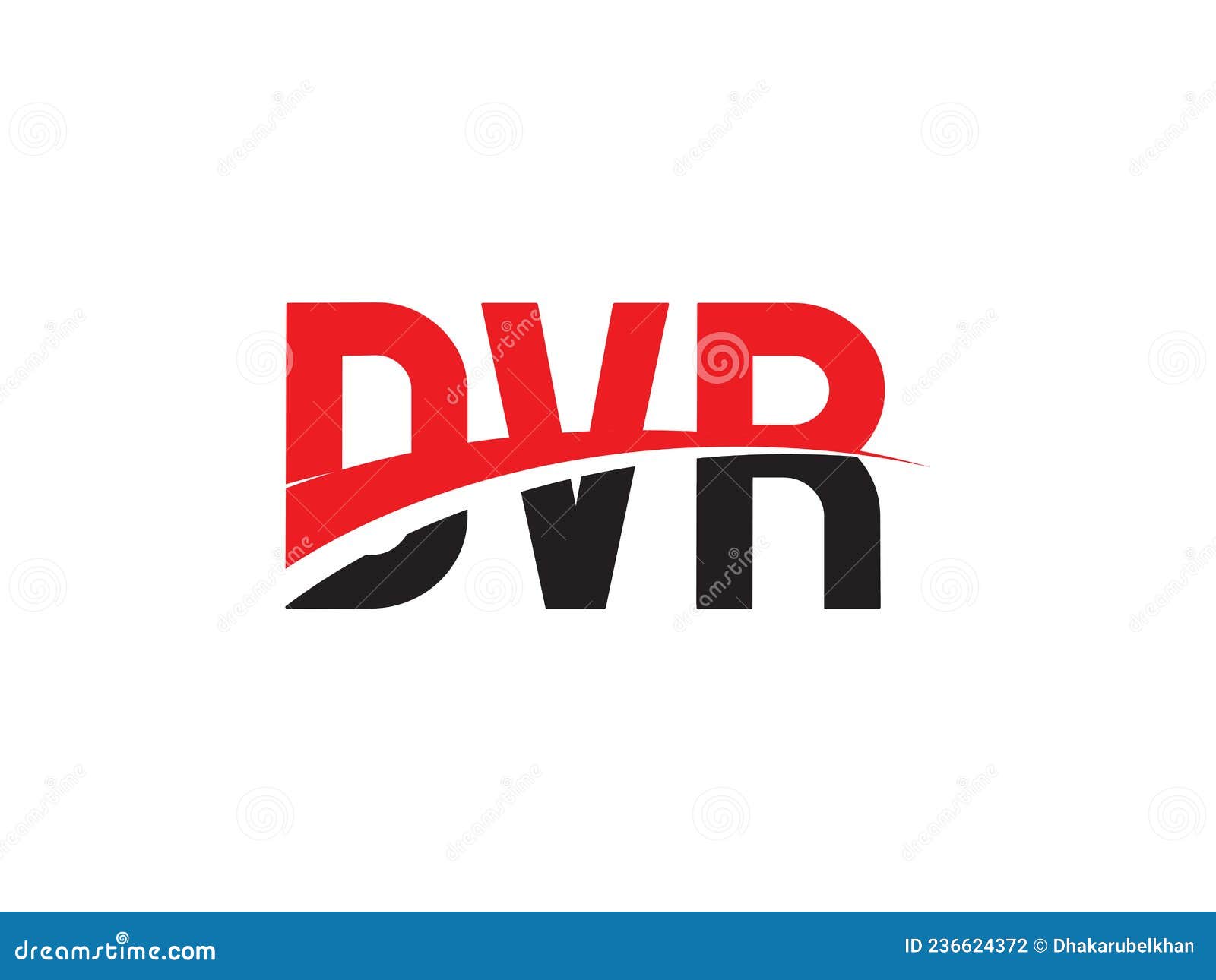 DVR Letter Initial Logo Design Vector Illustration Stock Vector ...