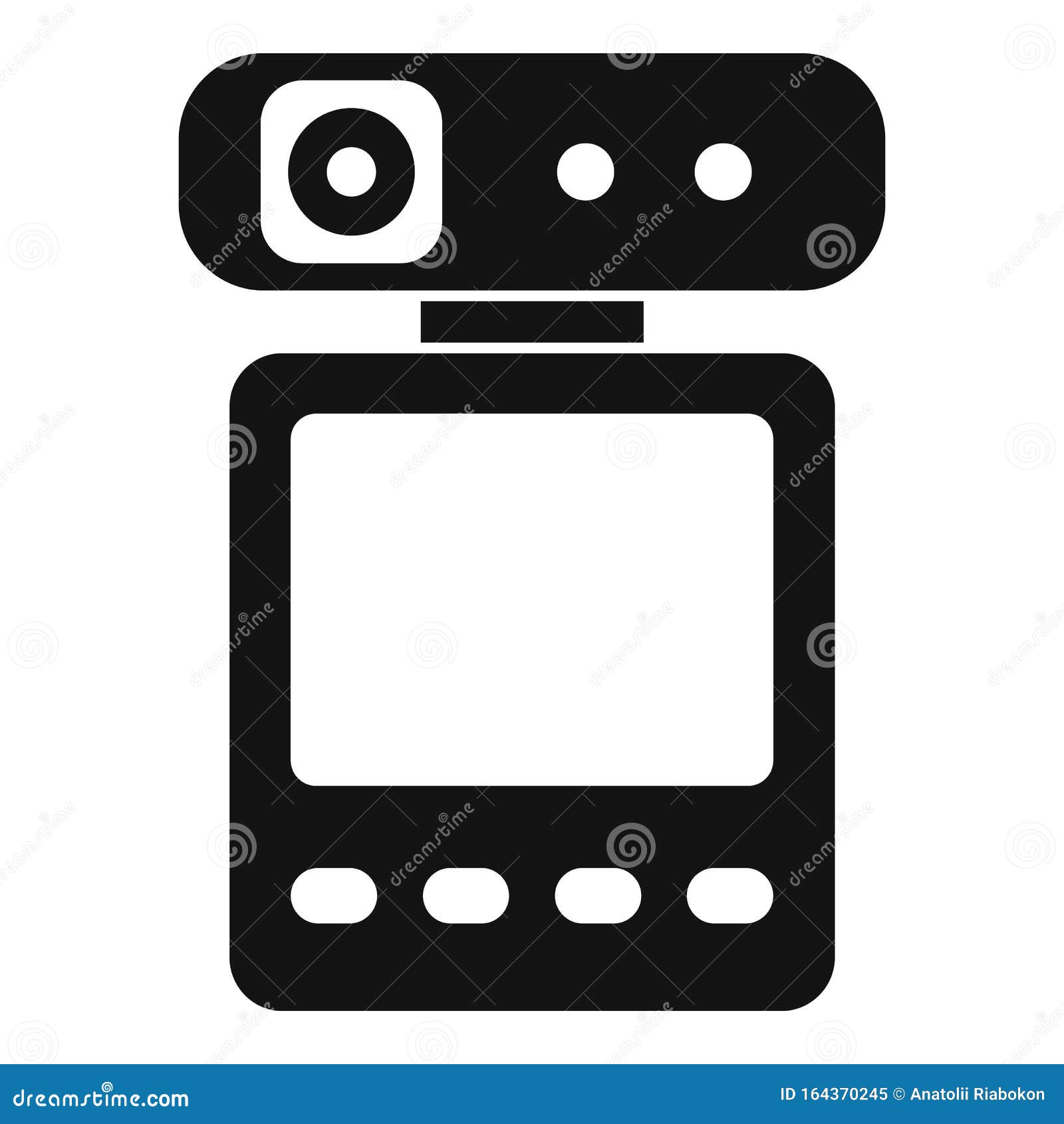 Dvr Recorder Icon, Simple Style Stock Vector - Illustration of ...