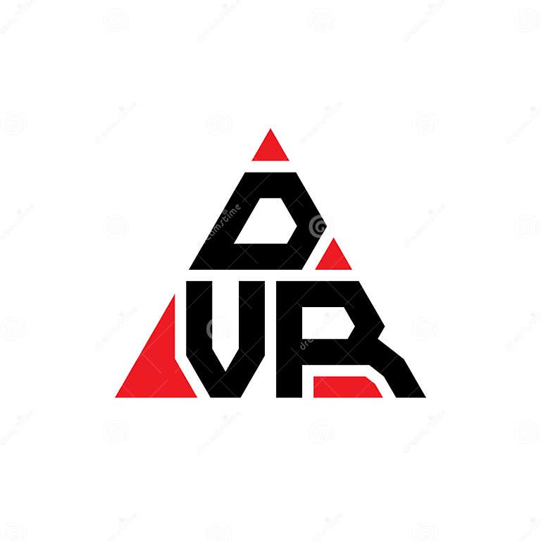 DVR Triangle Letter Logo Design with Triangle Shape. DVR Triangle Logo ...