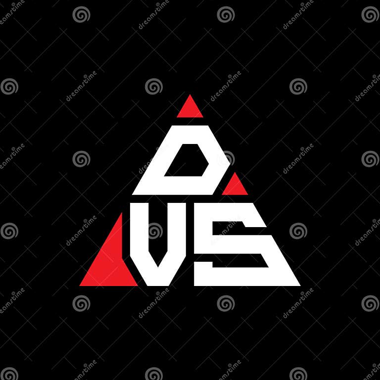 DVS Triangle Letter Logo Design with Triangle Shape. DVS Triangle Logo ...