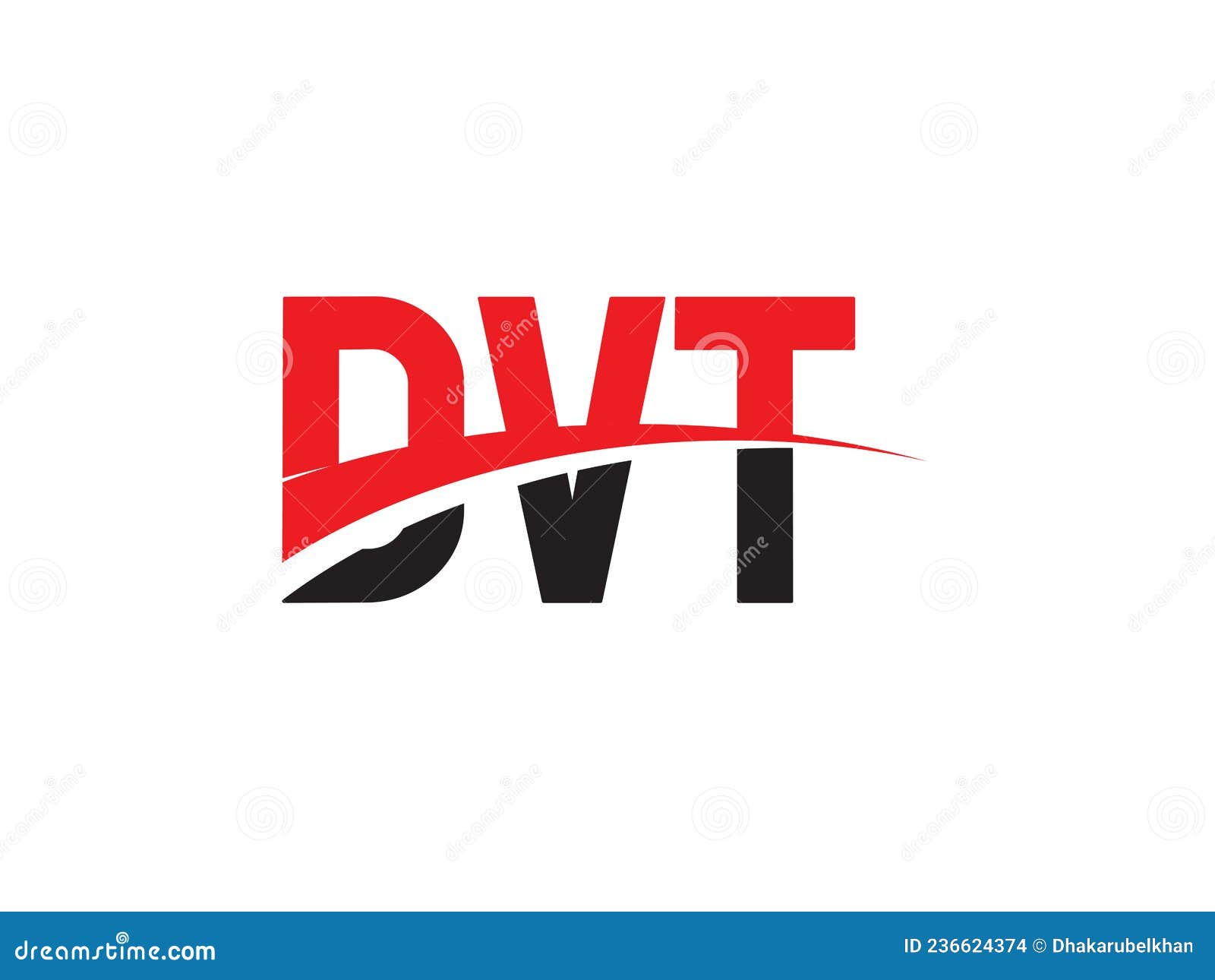 DVT Letter Initial Logo Design Vector Illustration Stock Vector ...