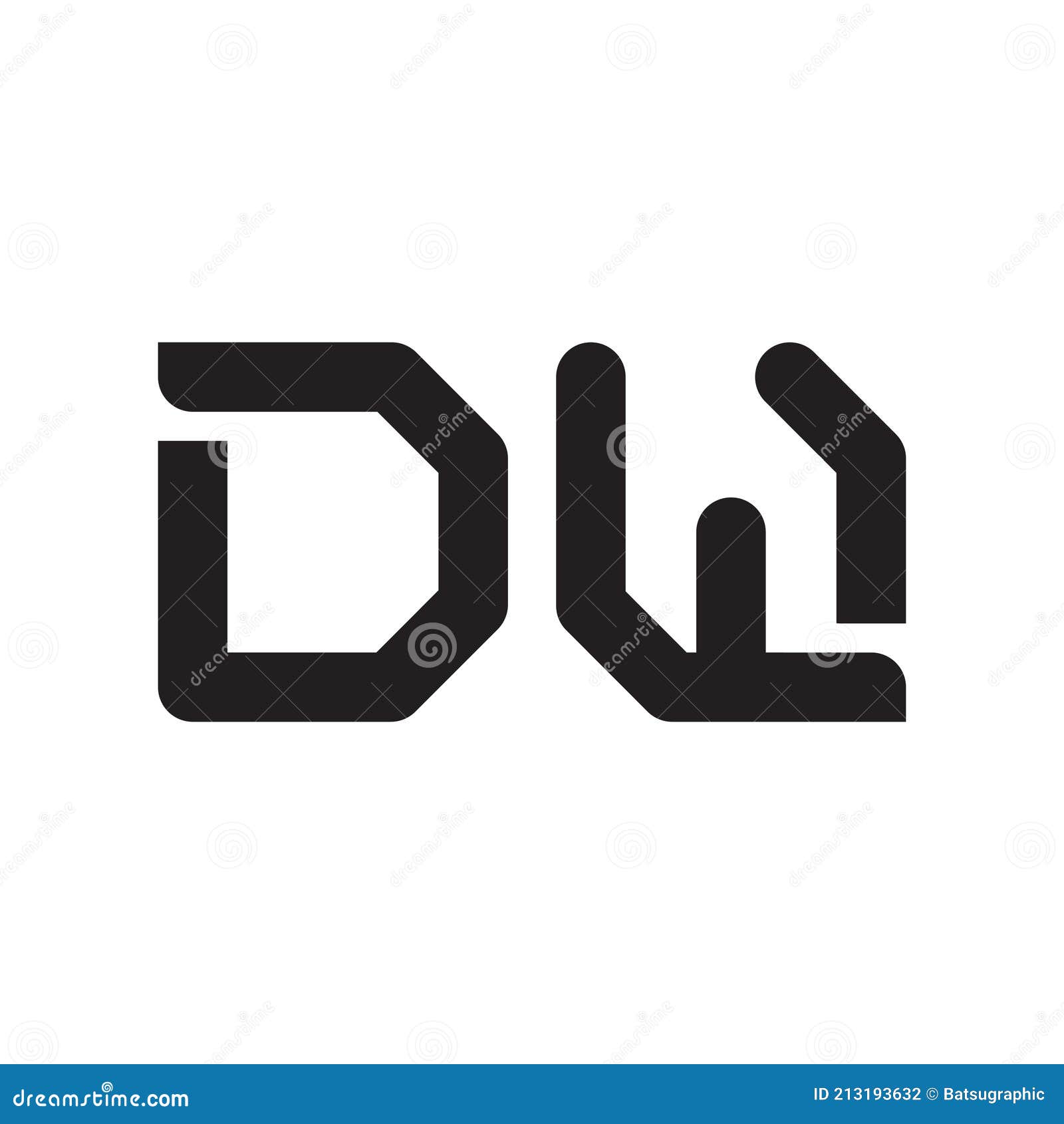 Dw Initial Letter Vector Logo Icon Stock Vector - Illustration of ...