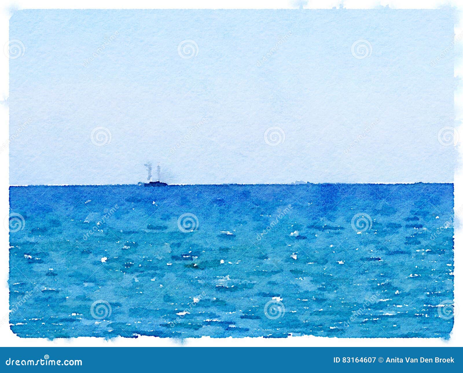 DW varende boot op zee stock afbeelding. Image of exemplaar - 83164607