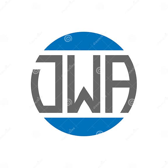 DWA Letter Logo Design on White Background. DWA Creative Initials ...