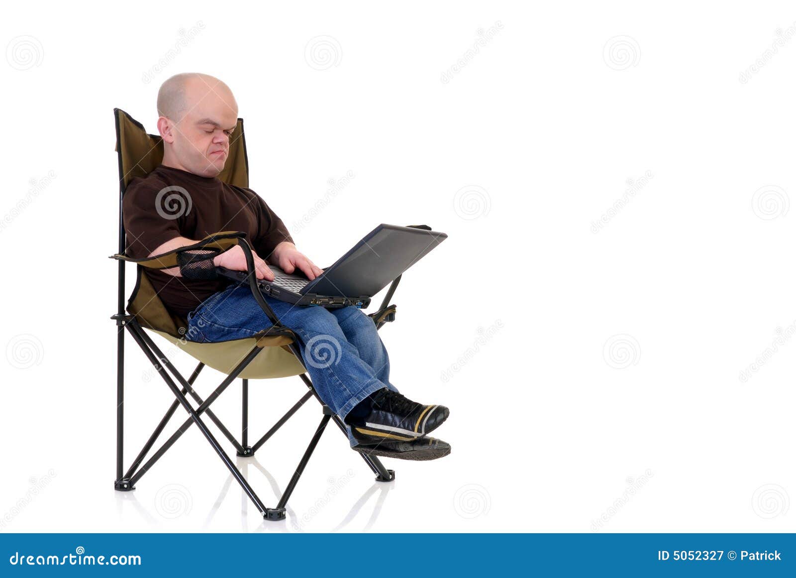 Dwarf, Little Man on Laptop Stock Image - Image of midget, small: 5052327