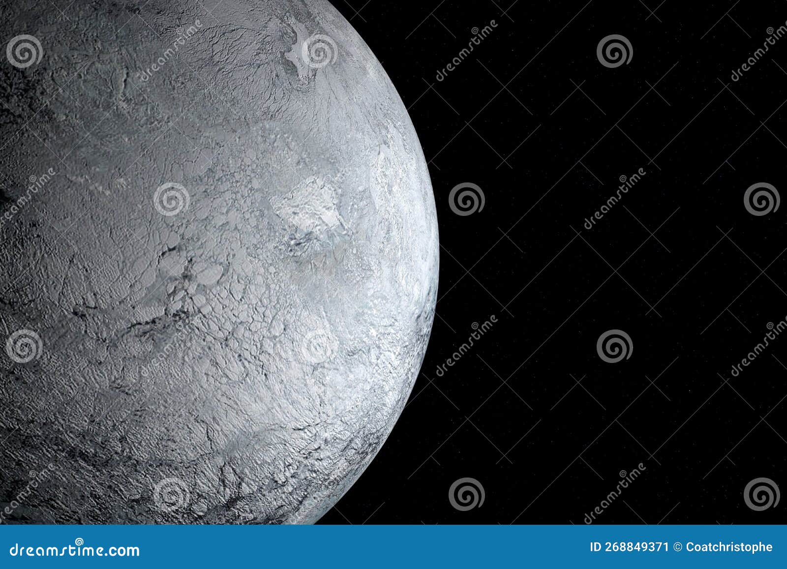 Dwarf Planet Eris - Solar System Stock Illustration - Illustration of ...