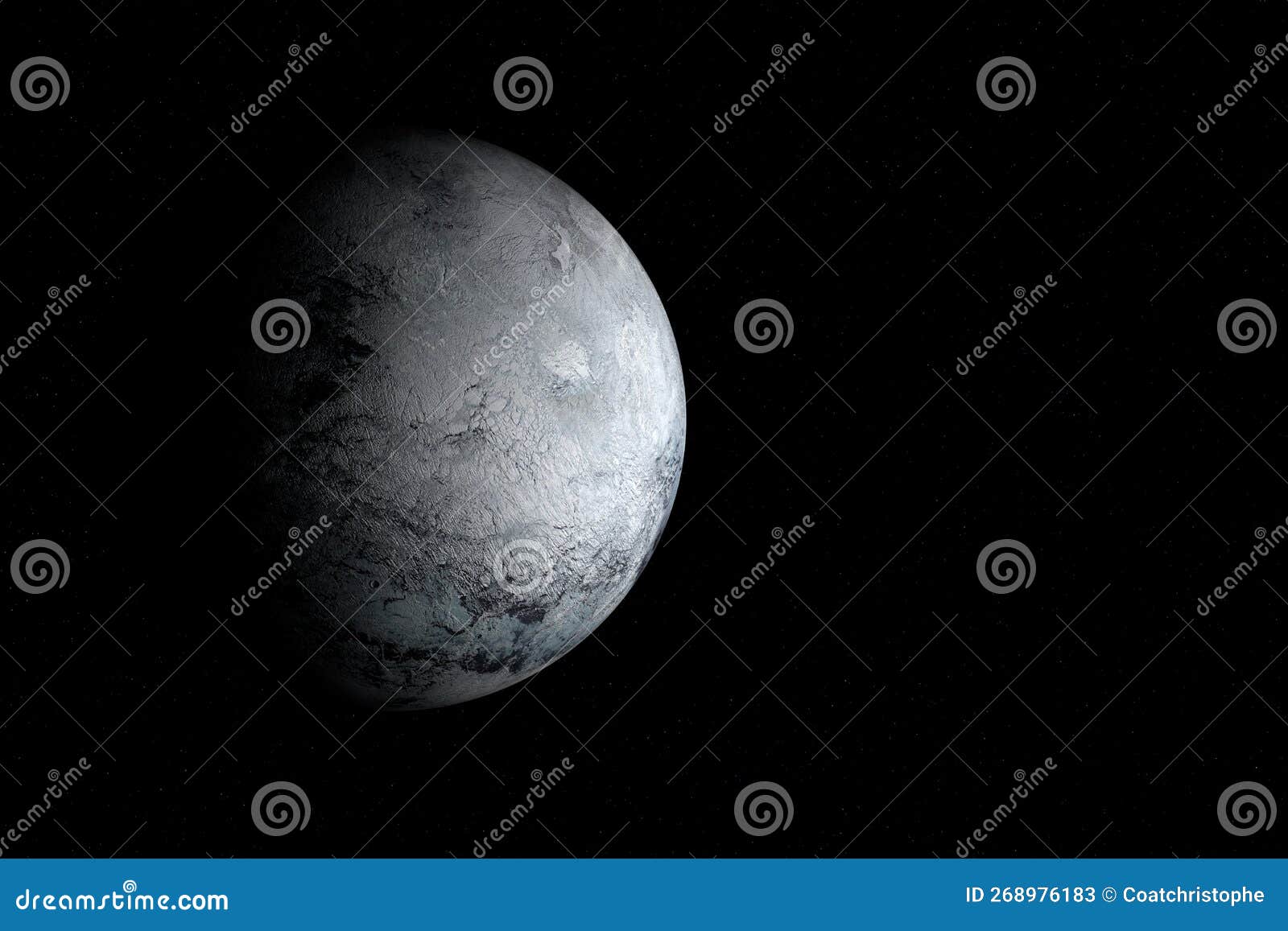 Dwarf Planet Eris - Solar System Stock Illustration - Illustration of ...