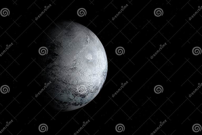 Dwarf Planet Eris - Solar System Stock Illustration - Illustration of ...