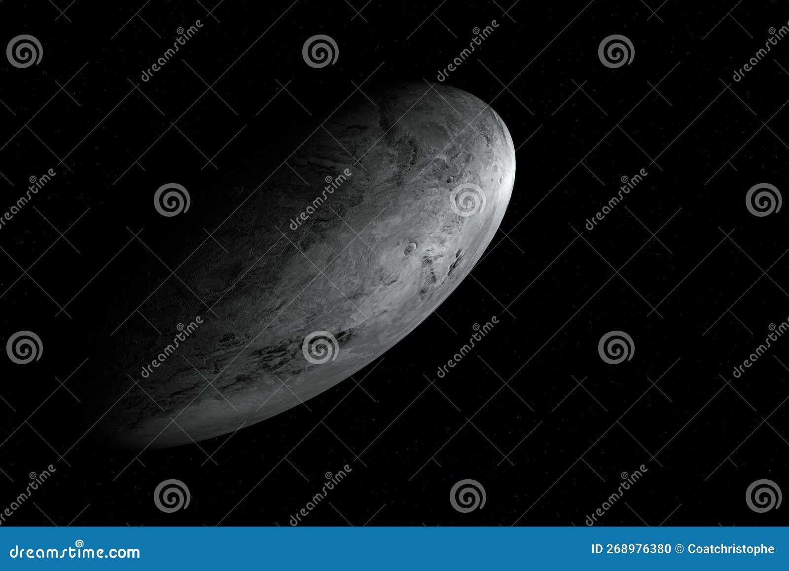 Dwarf Planet Haumea - Solar System Stock Illustration - Illustration of ...