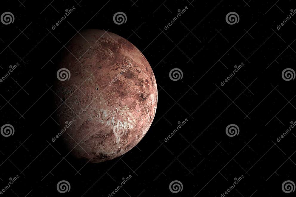 Dwarf Planet Makemake - Solar System Stock Illustration - Illustration ...