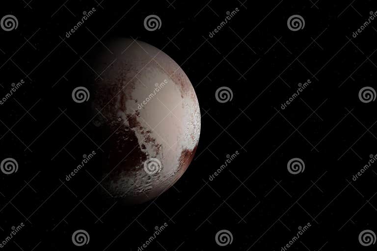Dwarf Planet Pluto - Solar System Stock Illustration - Illustration of ...