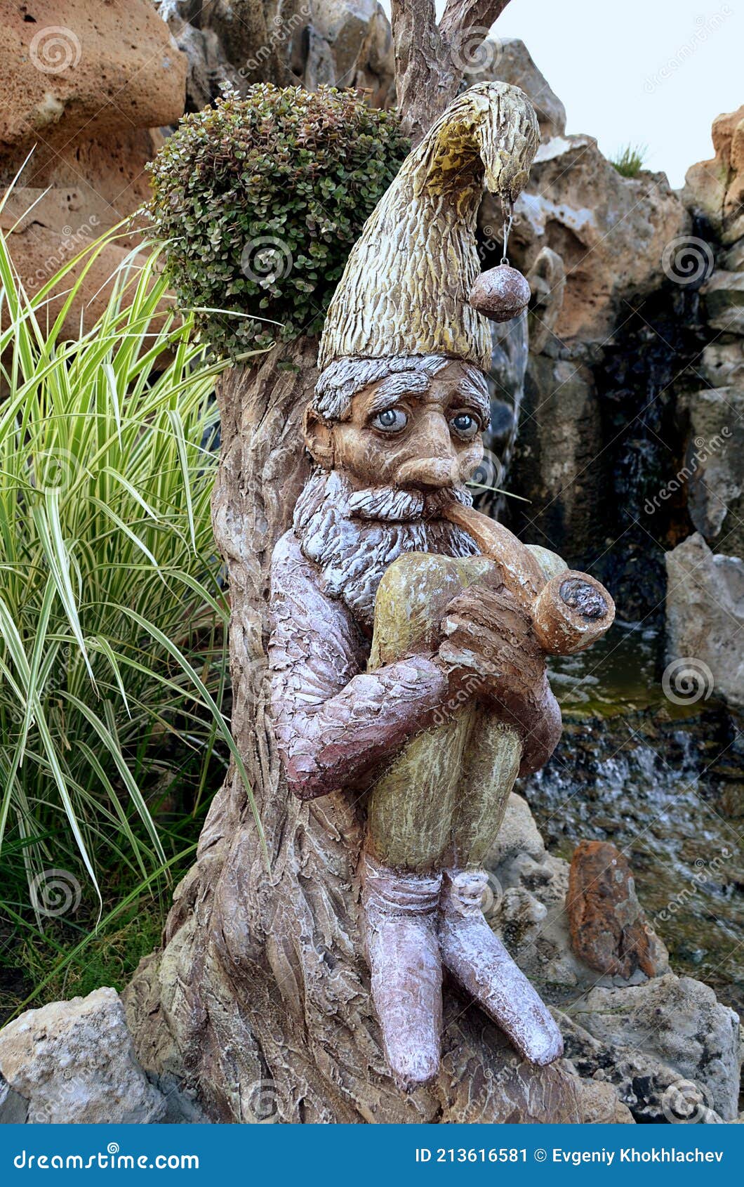 A Dwarf with a Smoking Pipe Editorial Photo - Image of wood, dwarf ...