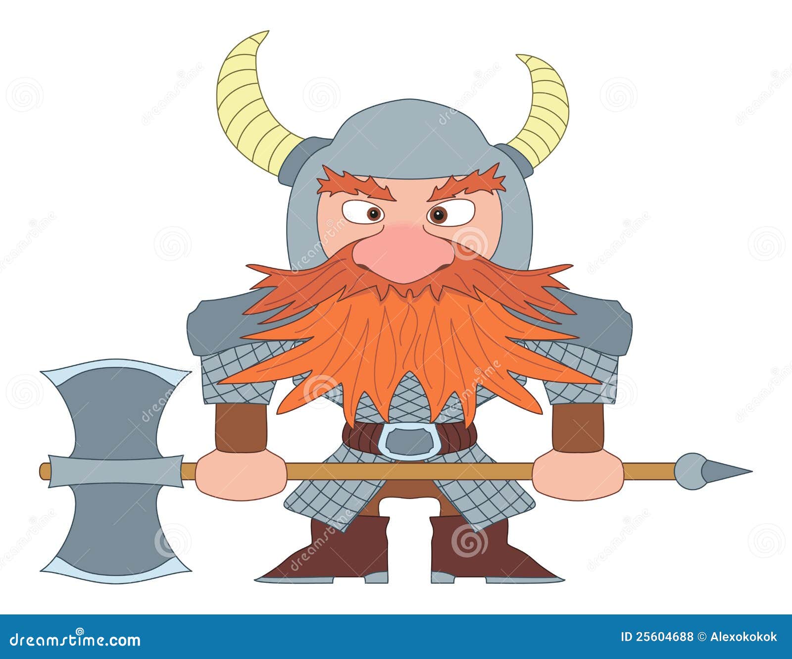 Dwarf warrior stock vector. Illustration of face, fantasy - 25604688