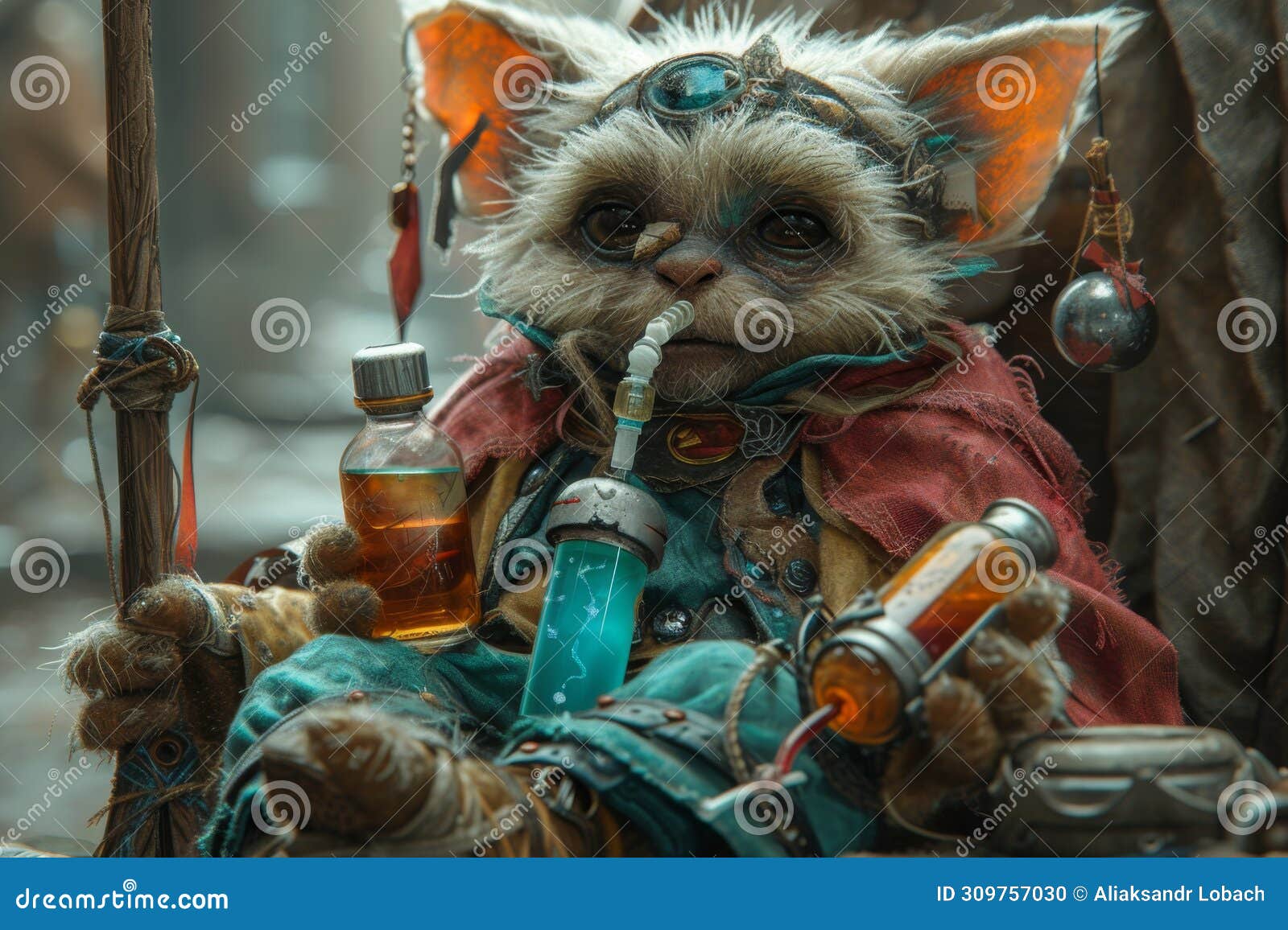 A Dwarf Wizard with a Cane. a Fabulous Bearded Wizard. a Fairy Dwarf ...