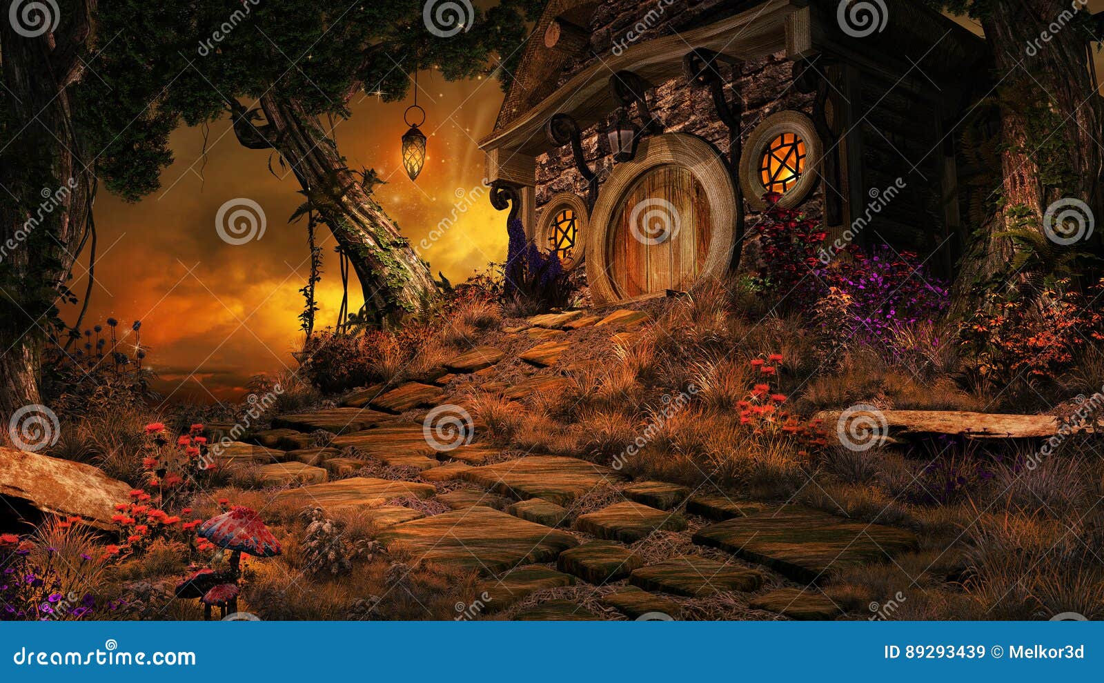 Dwarf Cottage Stock Photo | CartoonDealer.com #33380946