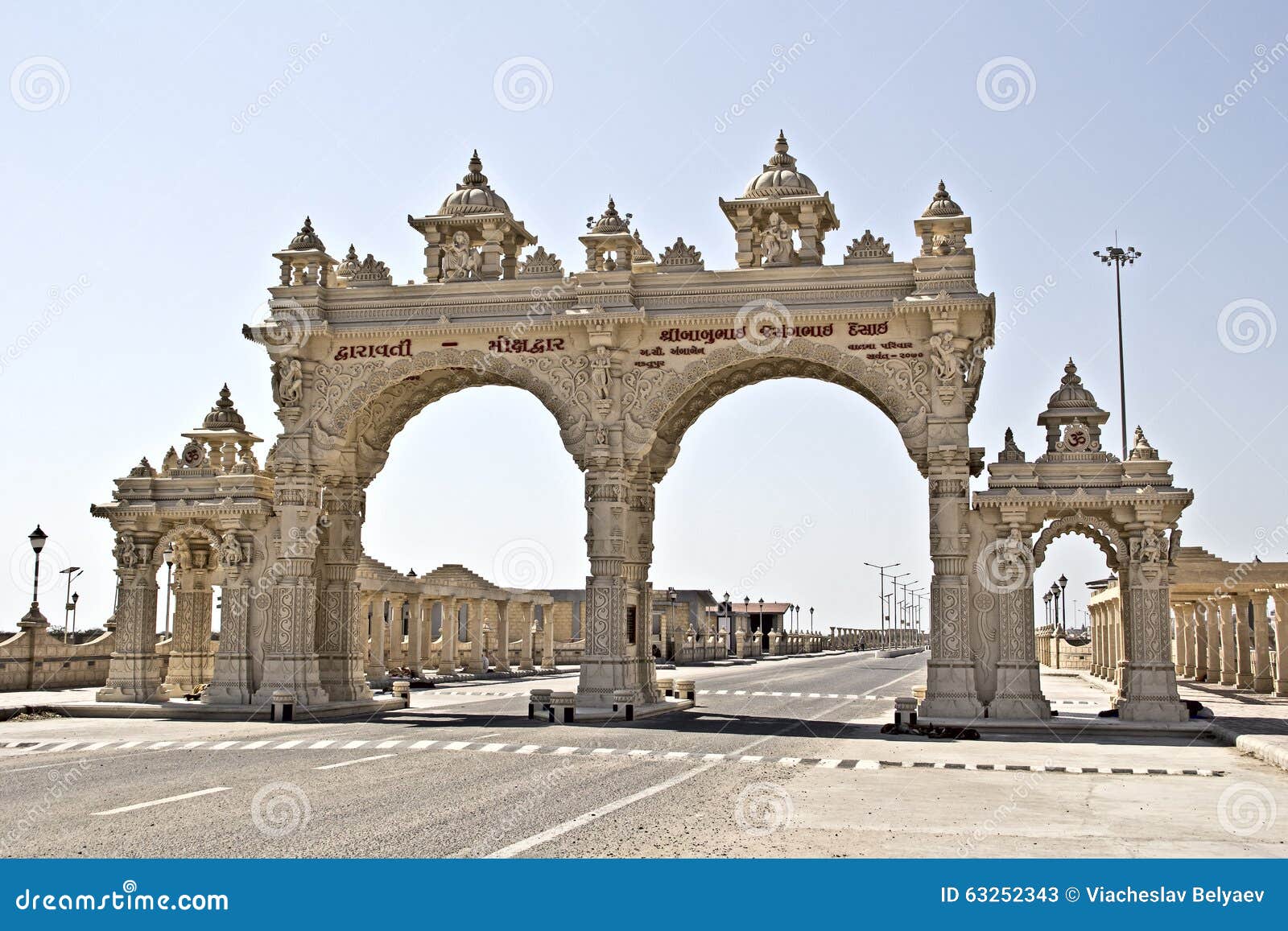 Dwarka gate stock image. Image of sacred, gomati, landmark - 63252343