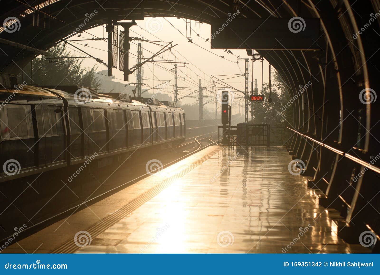 Dwarka Sector 12 Metro Station in Morning Editorial Photography - Image ...