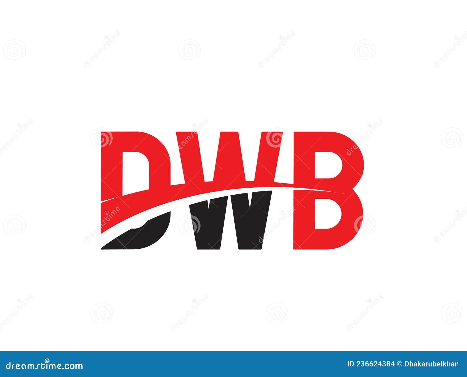 DWB Letter Initial Logo Design Vector Illustration Stock Vector ...