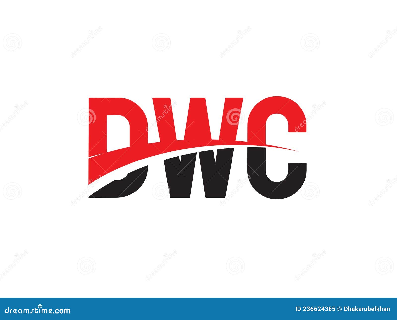 DWC Letter Initial Logo Design Vector Illustration Stock Vector ...