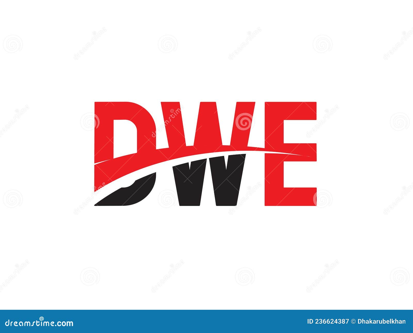 DWE Letter Initial Logo Design Vector Illustration Stock Vector ...