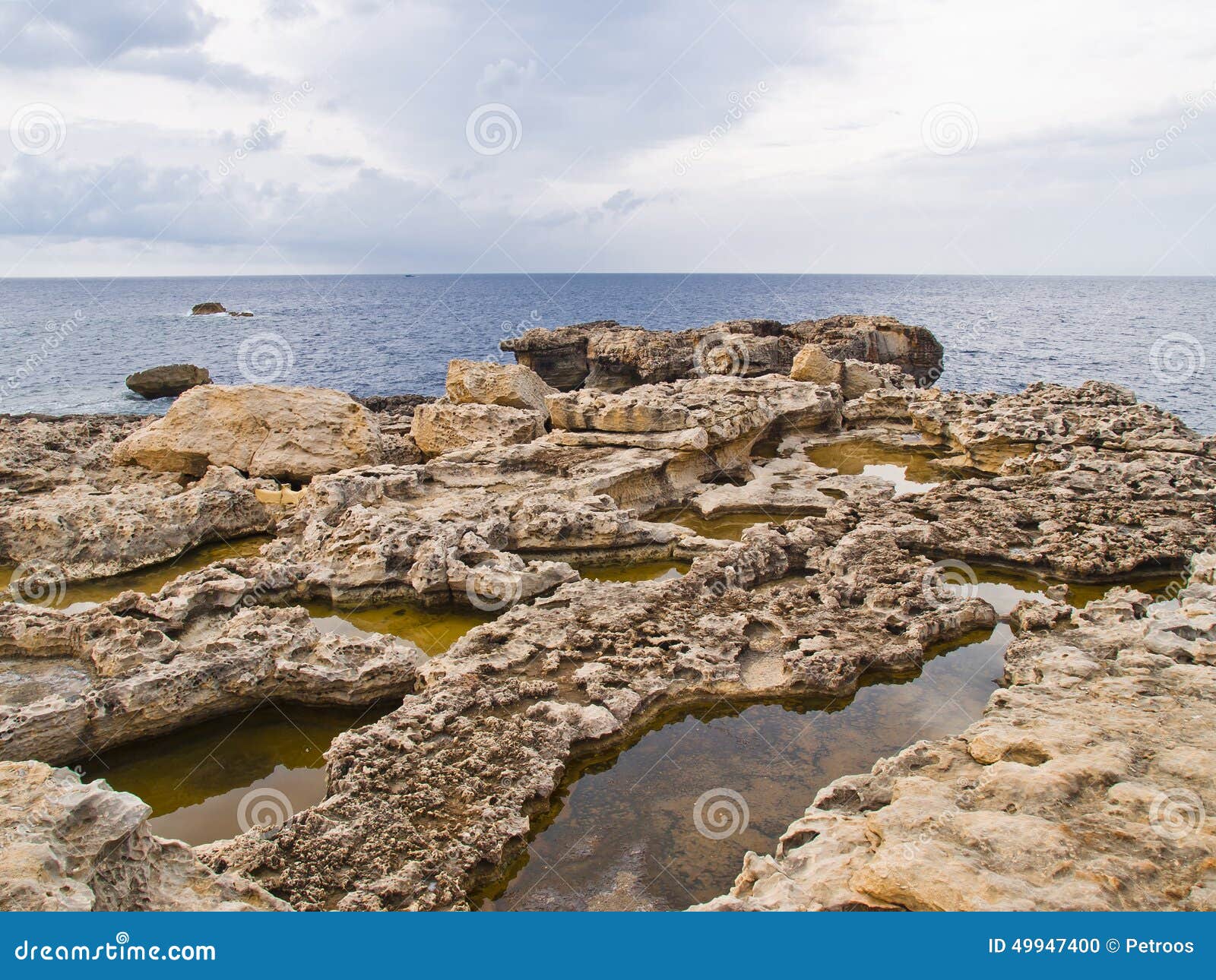 Dwejra Bay stock photo. Image of natural, seascape, coastline - 49947400