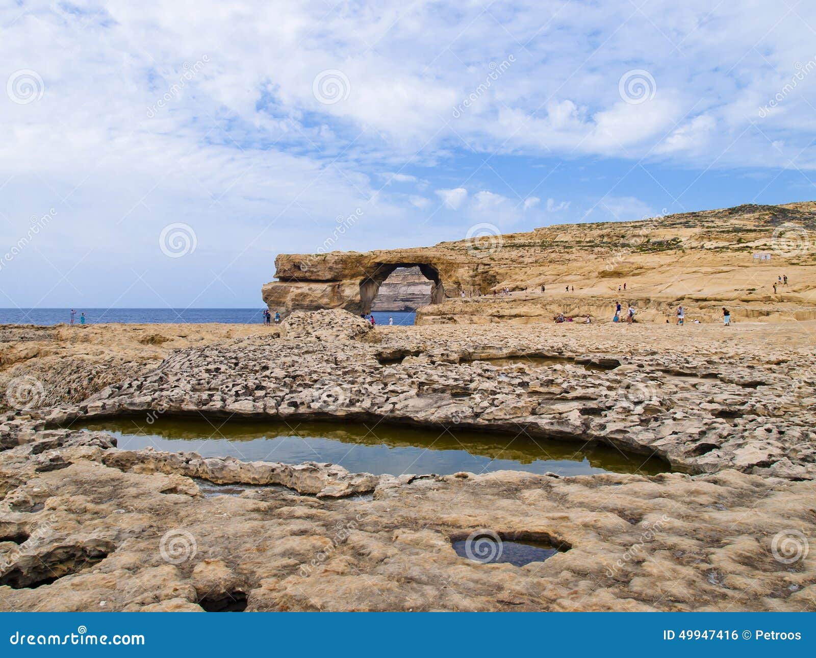 Dwejra Bay stock photo. Image of tourism, island, dwejra - 49947416