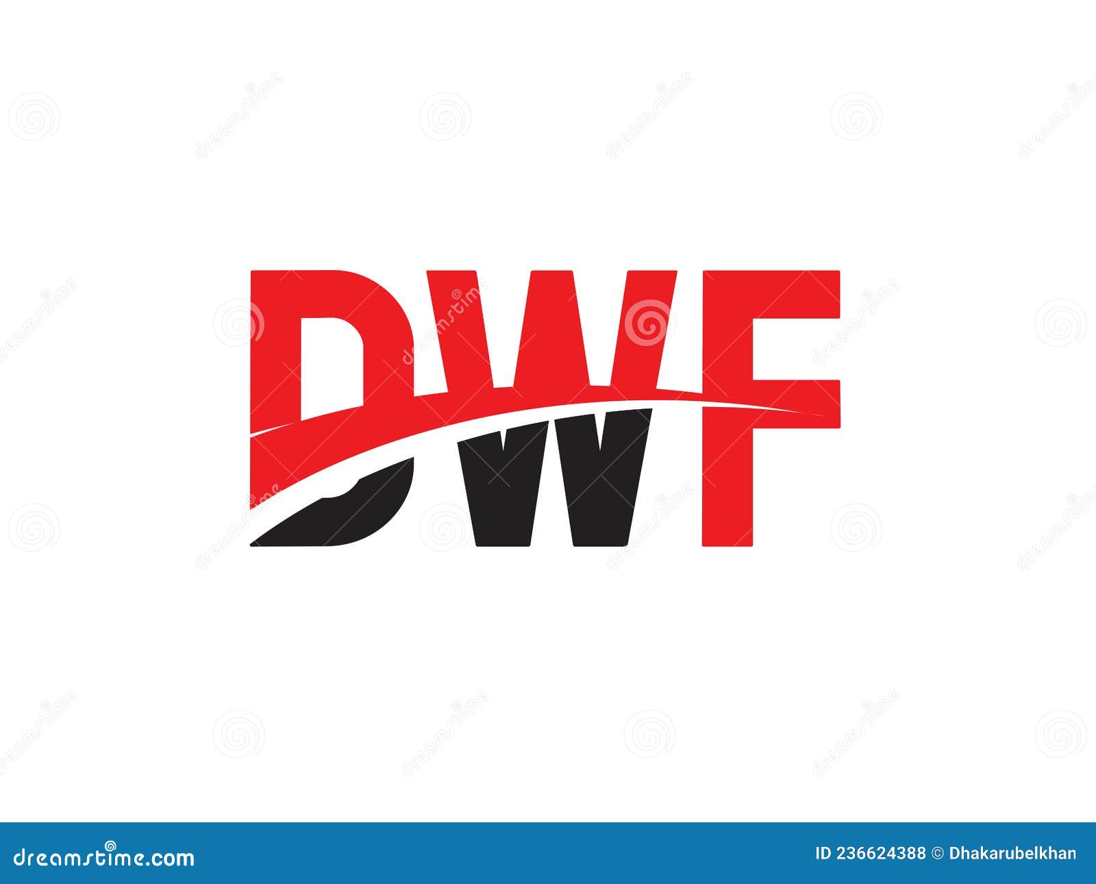 DWF Letter Initial Logo Design Vector Illustration Stock Vector ...