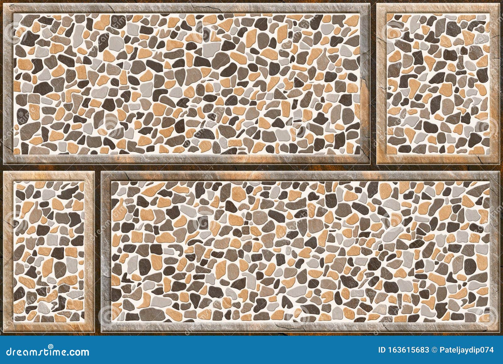Elevation Tile Design for Wall Tile Design Company Stock Image - Image ...