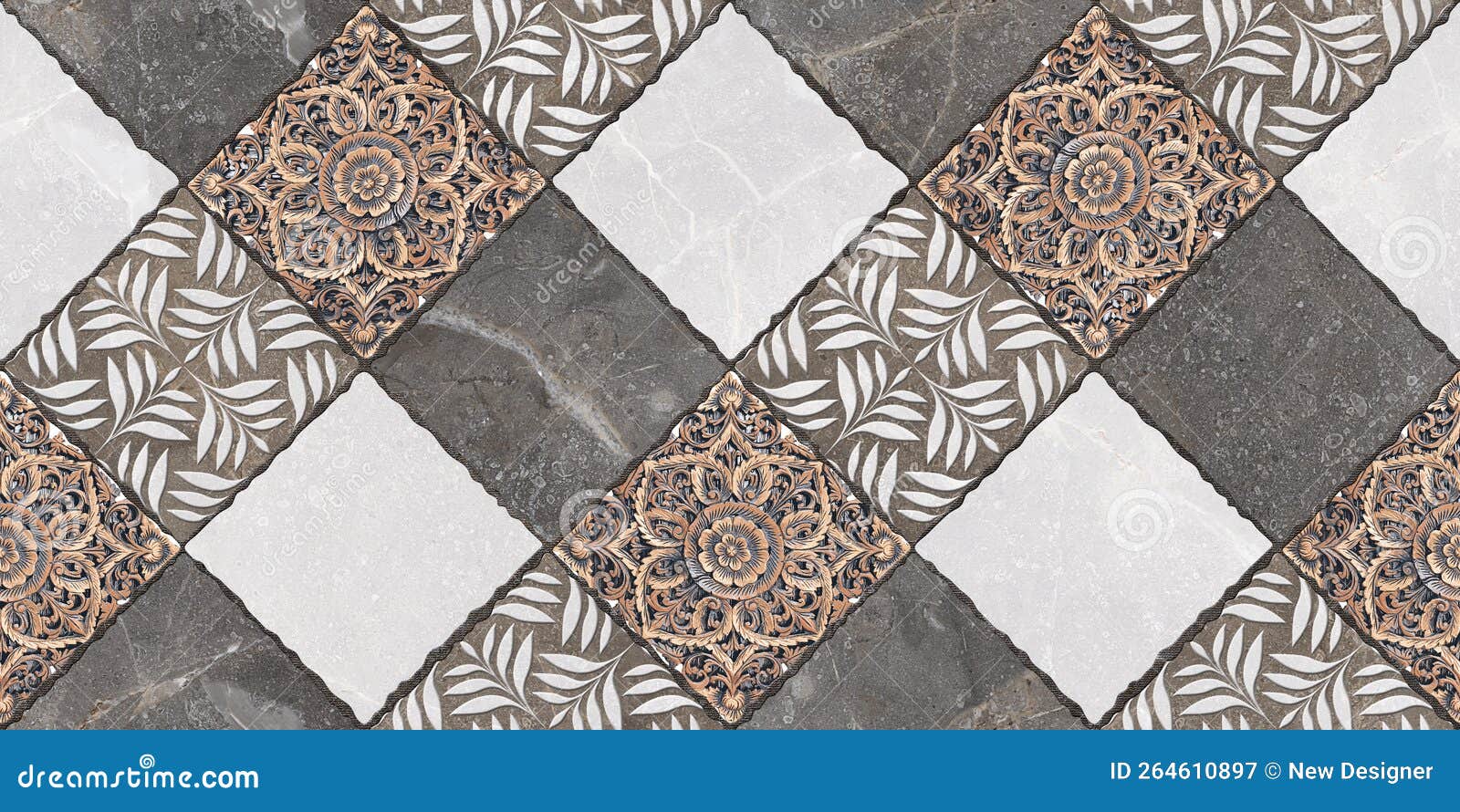 Ceramic Wall Tile Decor with Multi Color Continuous Joint Design. Also ...