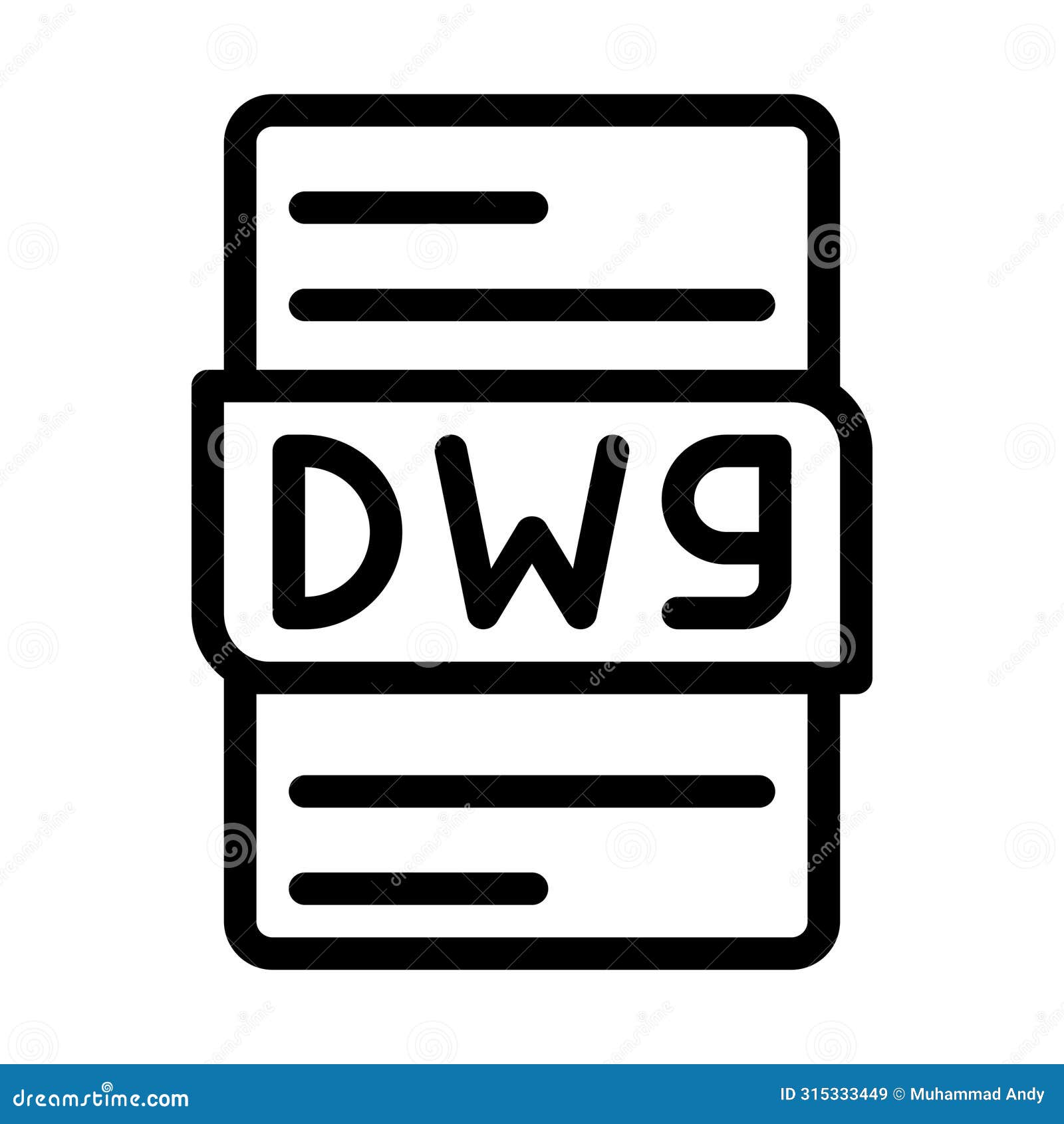 Dwg File Type Icons. Document Format Type Design Graphic Icon, with ...