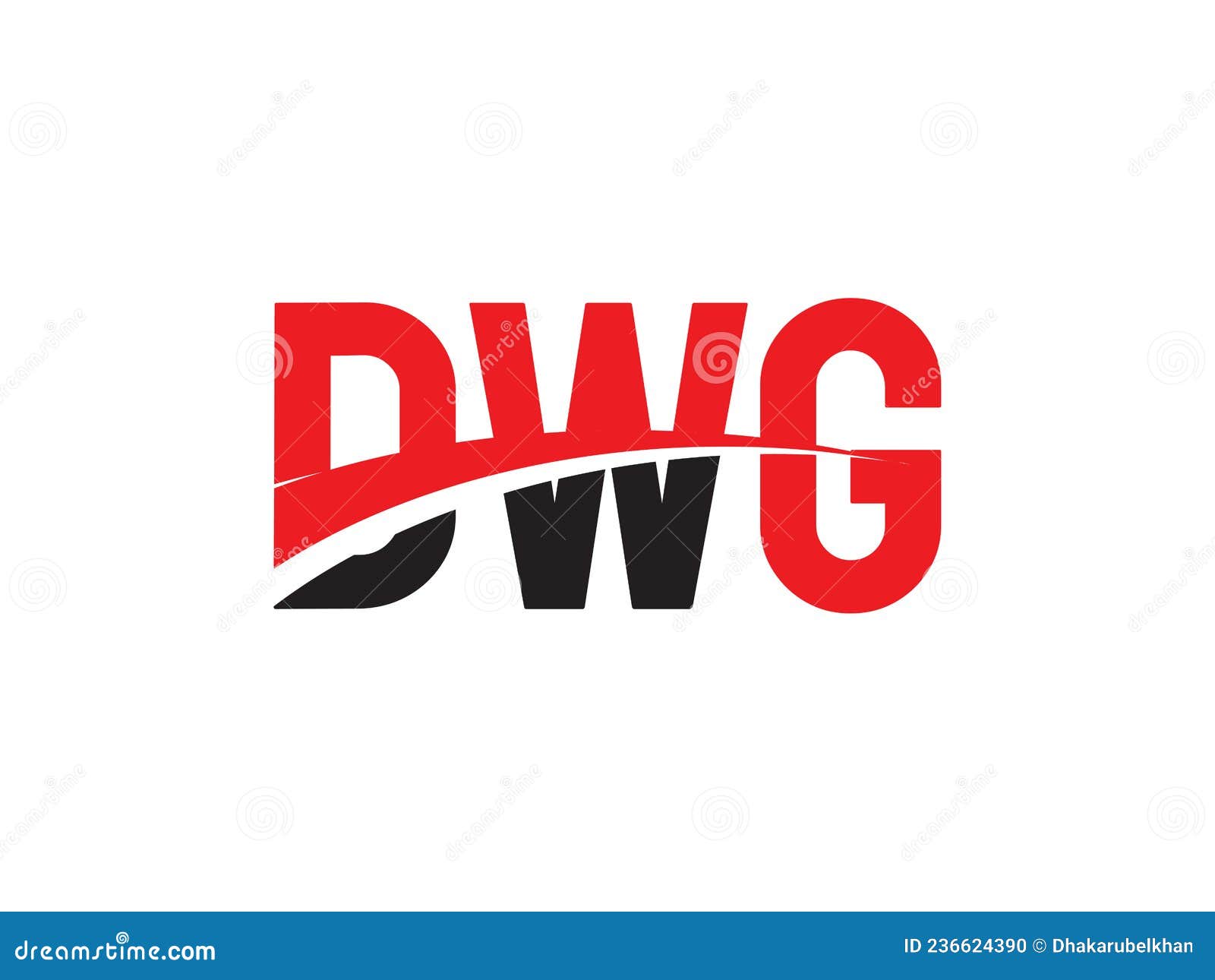 DWG Letter Initial Logo Design Vector Illustration Stock Vector ...
