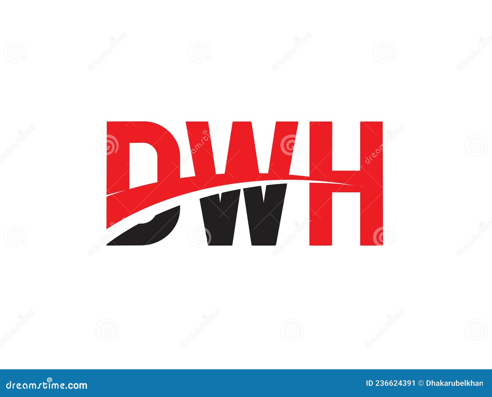 DWH Letter Initial Logo Design Vector Illustration Stock Vector ...