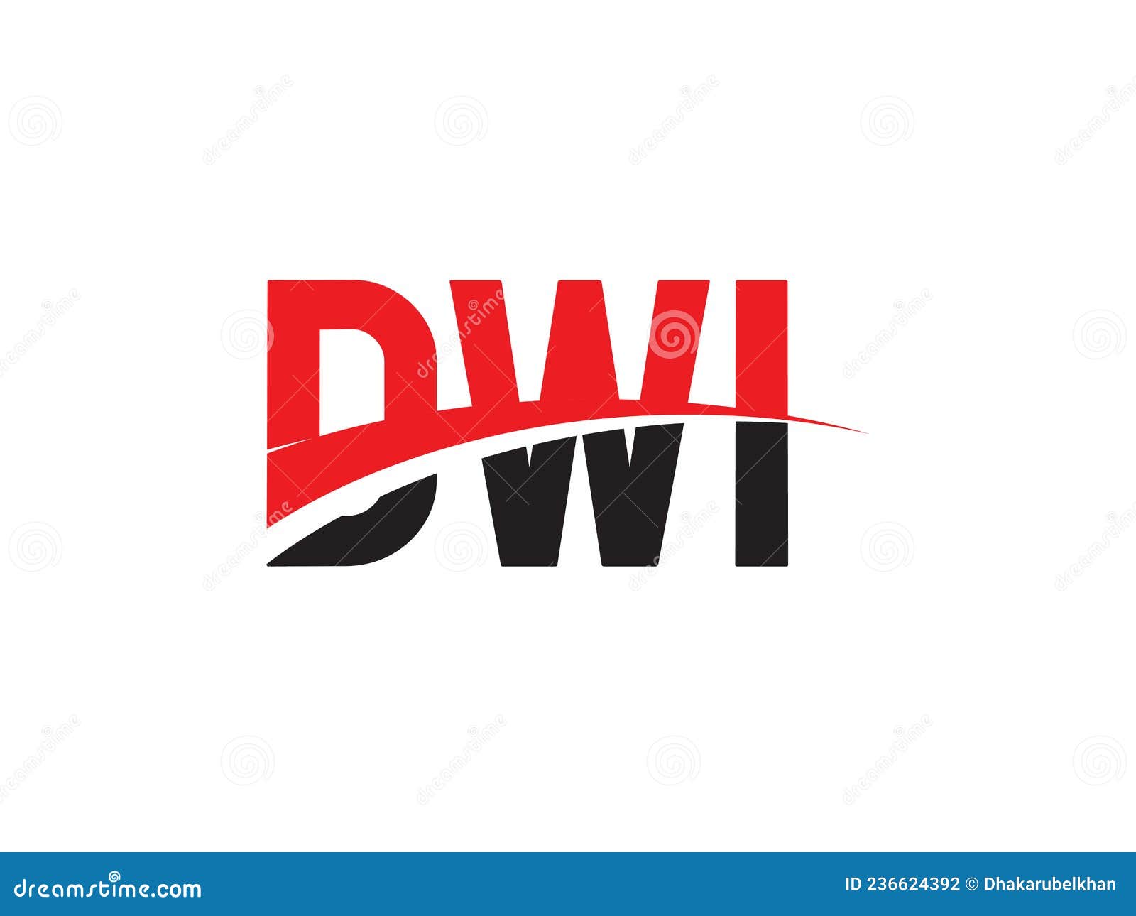 DWI Letter Initial Logo Design Vector Illustration Stock Vector ...