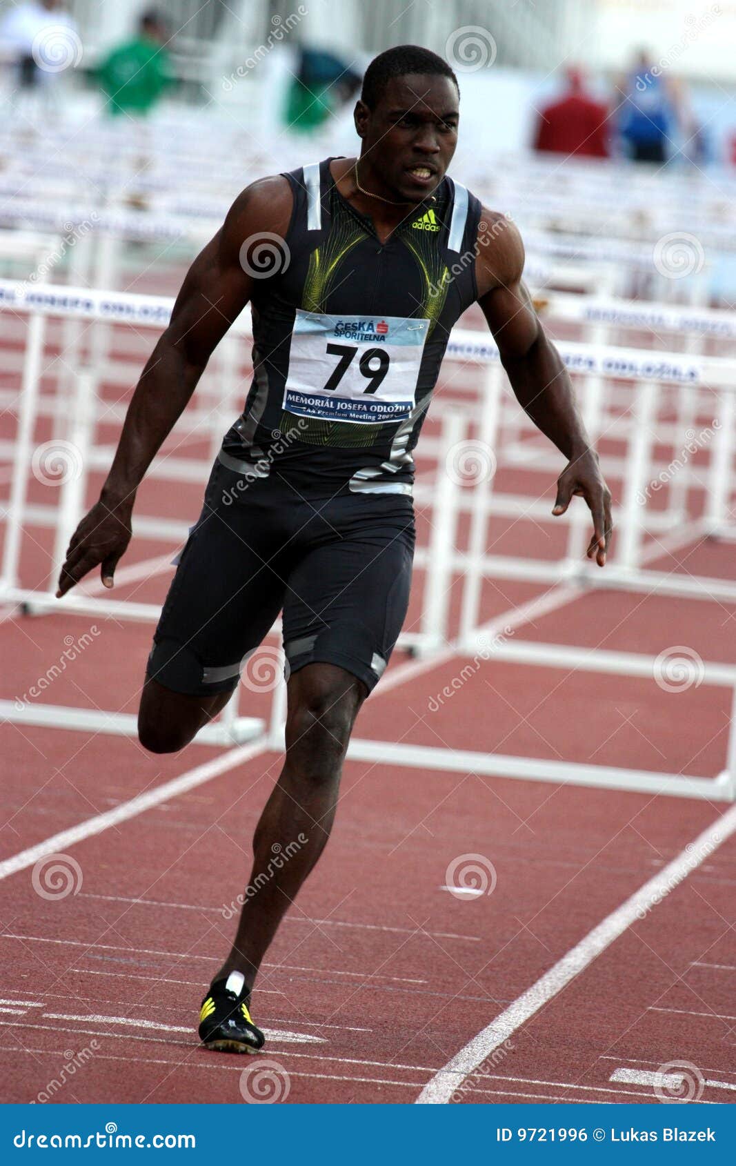 Dwight Thomas at 110 Meter Hurdles Editorial Photo - Image of running ...