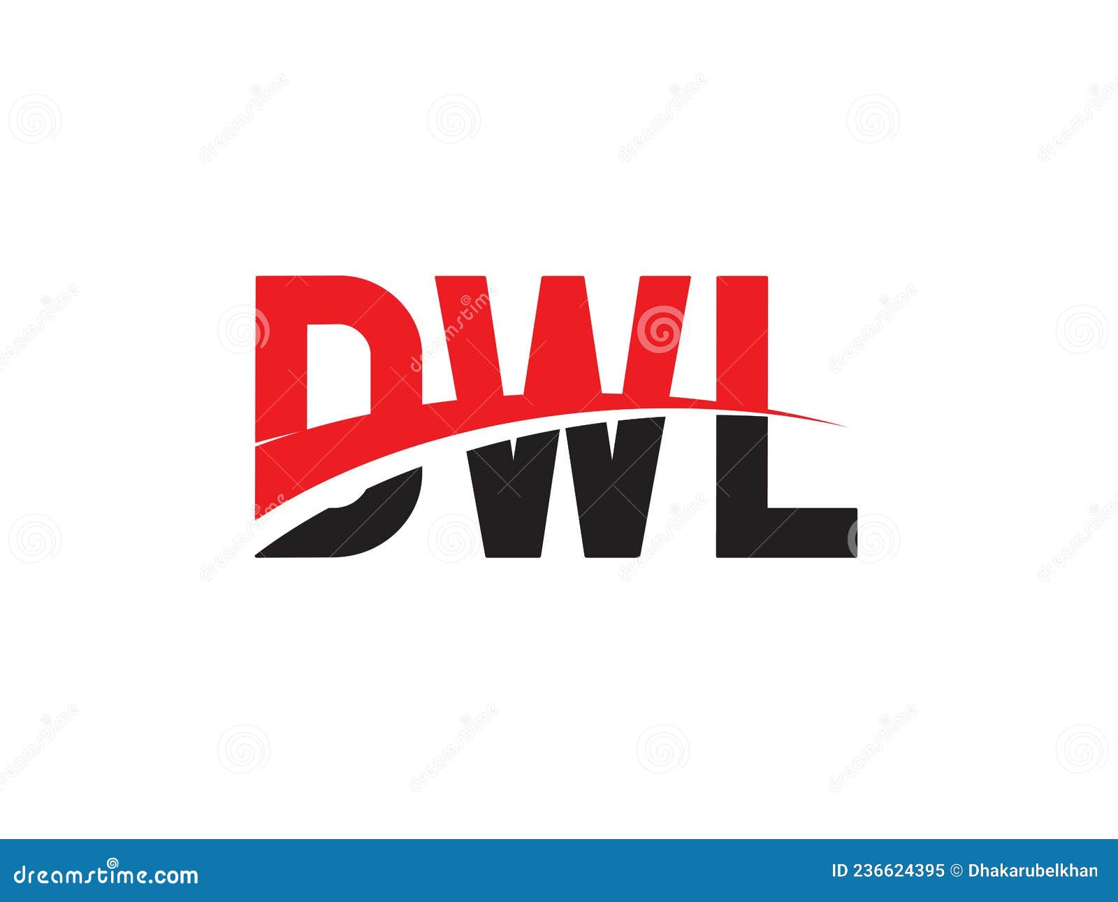 DWL Letter Initial Logo Design Vector Illustration Stock Vector ...