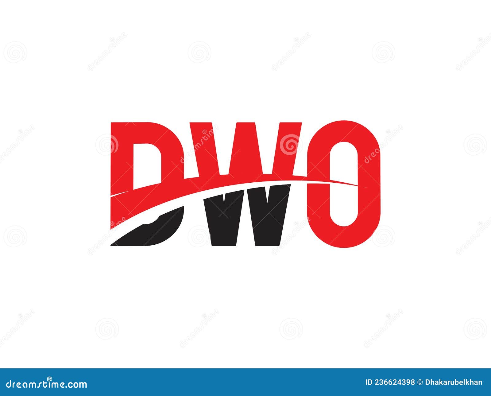 DWO Letter Initial Logo Design Vector Illustration Stock Vector ...