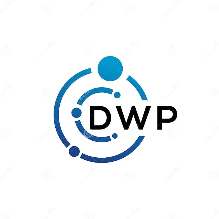 DWP Letter Logo Design on White Background. DWP Creative Initials ...